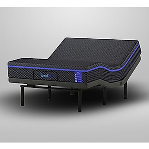 iDealBed G4 Nova Luxury Memory Foam Mattress + 4i Custom Adjustable Bed, Pressure Relief Support, Cooling Temp Regulation, Advanced Silent Operation, Massage (Nova Medium Soft, King)