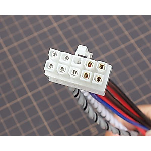 Anyqinsog 10-pin Harness Plug Power High Level Input Cable Wire Harness Compatible with Rockville SS8P and JBL BassPro Nano SW68A-S Car/Truck Subwoofer