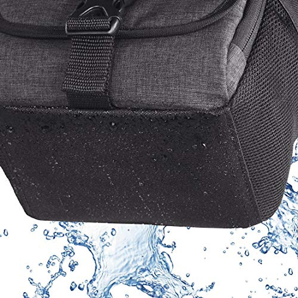 Hama Camera bag Valletta (size 90, compact case, strap, flap with closure, all brands such as Nikon, Canon, Olympus, Sony, …) Black/Red