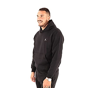 Jordan Men's Black Essential Fleece Pullover Hoodie (DQ7466 010) - M