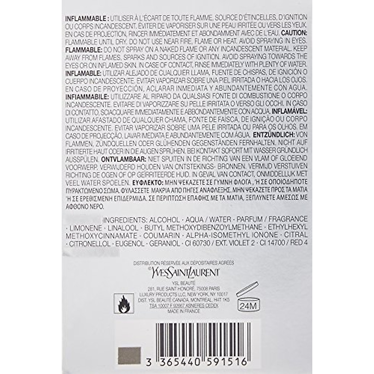 Yves Saint Laurent L'Homme Libre Eau De Toilette Spray for Men, 3.3 Ounce