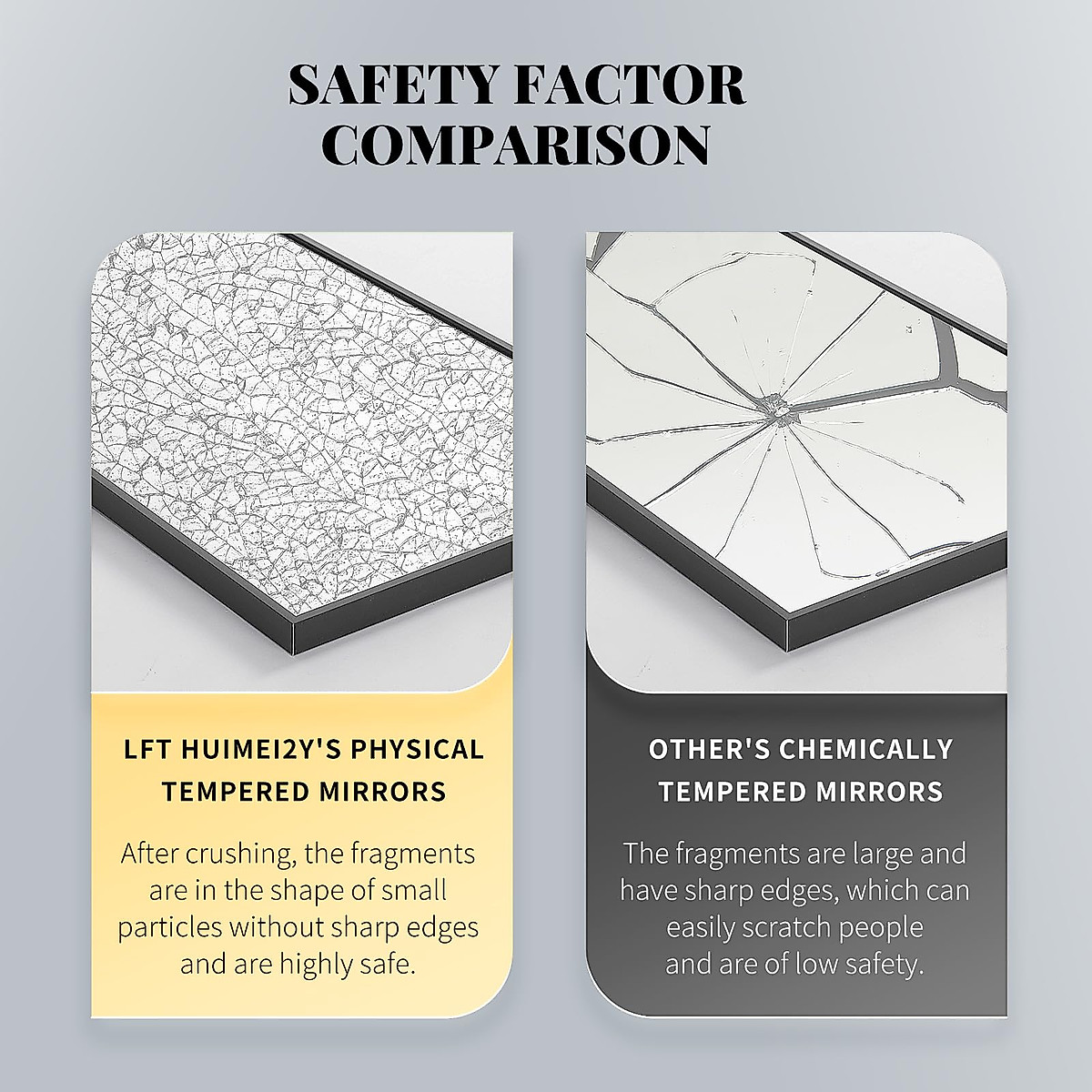 LFT HUIMEI2Y Full Length Mirror, 63"x18" Black Full Body Tempered Mirror with Aluminum Frame, Standing Hanging and Against The Wall, for Bedroom, Living Room, Dressing