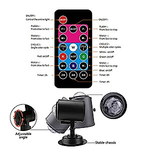 Christmas Projector Lights Outdoor Holiday Projector Light LED Christmas Projector Snowflake Projector Light with Remote Control Timer for Indoor Halloween Party Home Garden