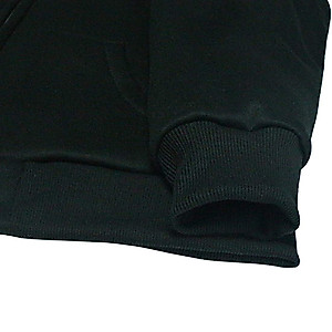 Gary Com Heavyweight Hoodies for Men, 1.8 lbs Sherpa Lined Fleece Full Zip Plus Size Sweatshirt Jackets Outwear (Black, M)