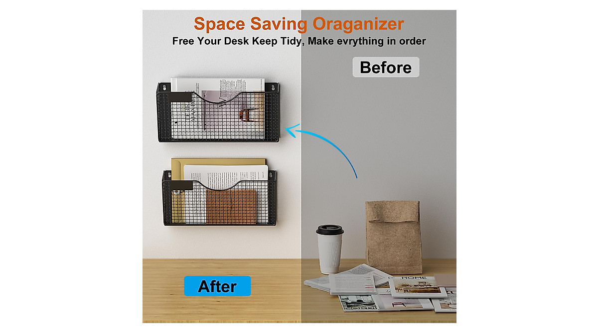 MFTEK Magnetic File Holder - Space-Saving Organizer