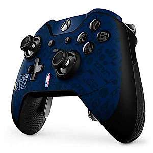Skinit Decal Gaming Skin Compatible with Xbox One Elite Controller - Officially Licensed NBA Utah Jazz Blast Design
