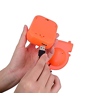 Arokibui USB Mini Upgrade Inflatable Costume Fan Replacement Blow up Blower Potable Fans for Dinosaur Inflatable Costume Doll Mascot Head or Other Inflatable Game Clothing Orange