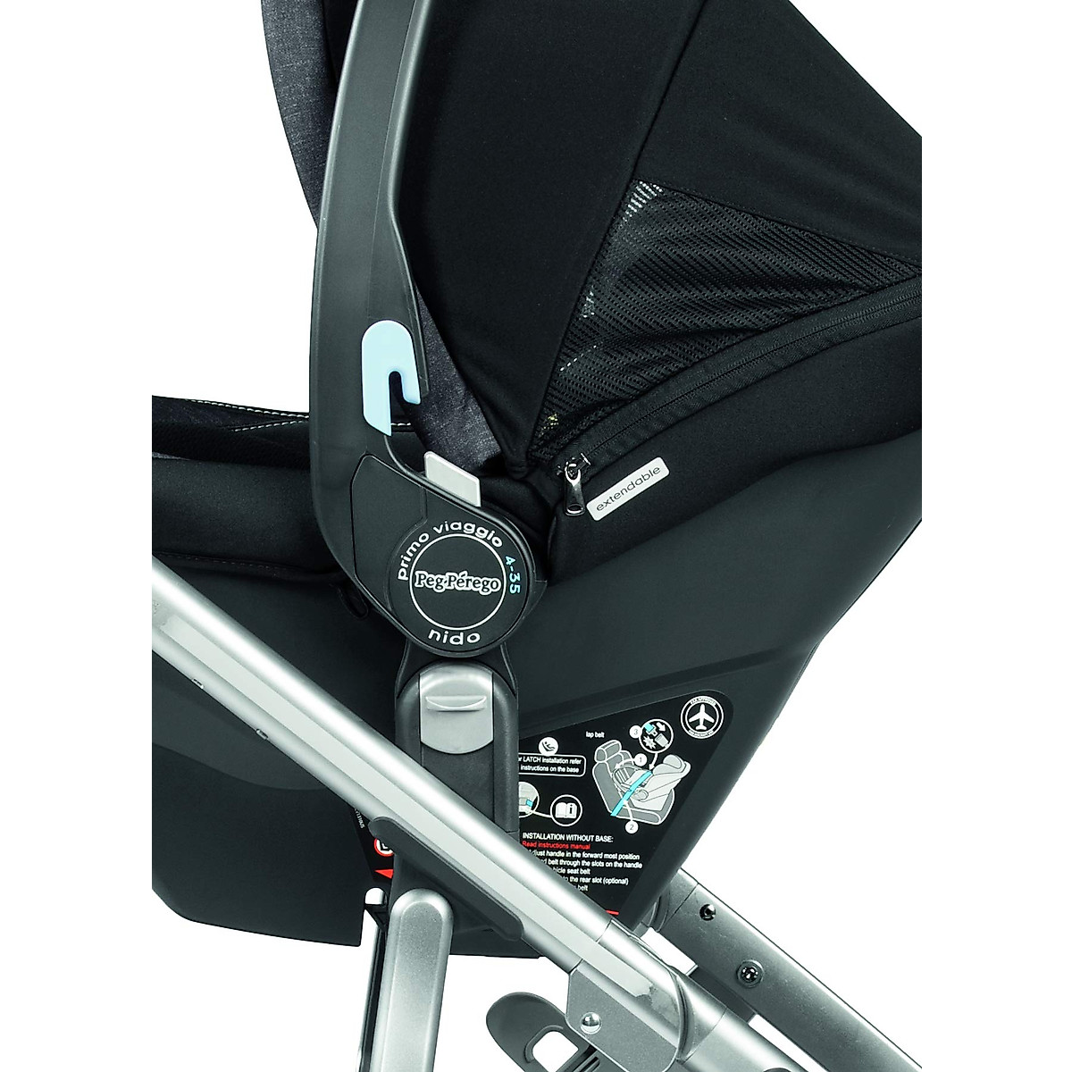 Peg Perego Primo Viaggio 4-35 and 4-35 Nido Car Seat Adapter Links for UPPABaby - Newly Designed