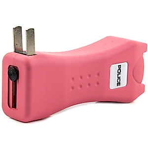 POLICE Stun Gun 618 - Mini Rechargeable with LED Flashlight, Pink
