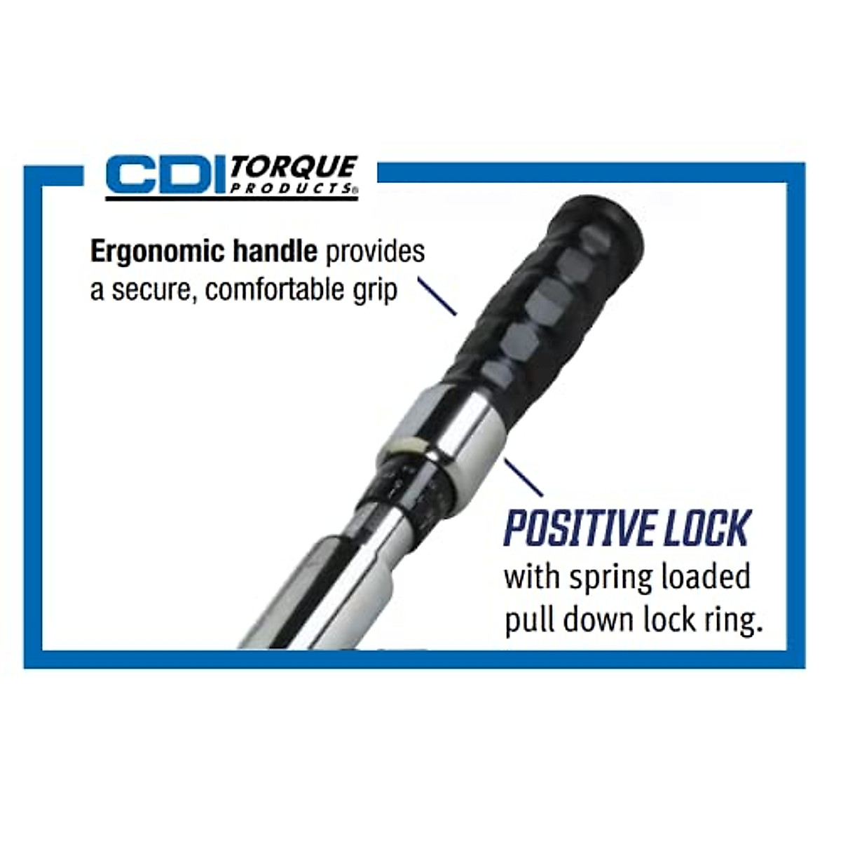 CDI 2503MFRPH Comfort Grip Dual Scale Micrometer Adjustable Click Style Torque Wrench - 1/2-Inch Drive - 30 to 250 ft. lb. Torque Range
