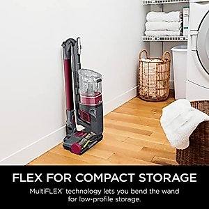 Shark IZ163H Pet Plus Cordless Stick Vacuum with Self-Cleaning Brushroll, PowerFins, MultiFLEX, Crevice Tool & Pet Multi-Tool, 40-min Runtime, Raspberry