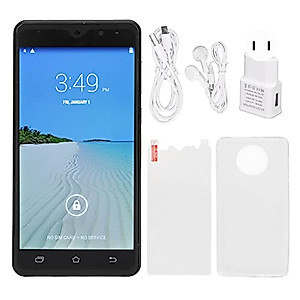 5.5in Mobile Phone, HD Display Smartphone 5MP Front 8MP Rear 100‑240V 1920x1080 Resolution for Daily Use (US Plug)