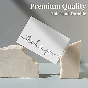 Thank You Cards with Kraft Envelopes and Stickers, Bulk Pack of 20, 4x6 Inch Professional Looking | Suitable for Business, Baby Shower, Wedding, Small Business, Graduation, Bridal Shower, Funeral