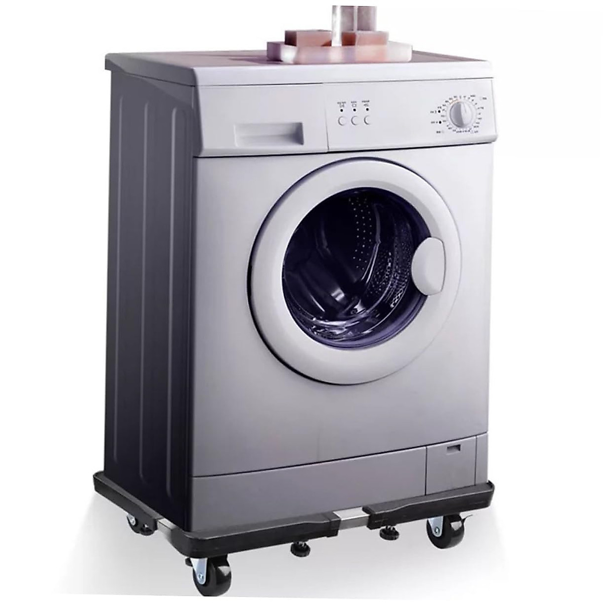 DOITOOL Wheel Mobile Bracket Soup Bowl with Lid Dolly Wheels Portable Mini Fridge Mini Fridge Stand Washer Base Portable+washing+machine Stainless Steel Trailer Electrical Appliance