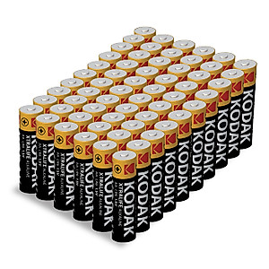 KODAK AA Batteries - Alkaline Batteries, 1.5V Mignon LR06 MN1500 AM3 Battery Pack (60 Count) (Qty 60.)