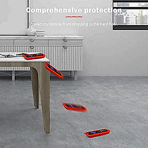 3 Pack Silicone Remote Cases for Roku TCL TV Streaming Stick 3600R, TCL Roku Remote Shockproof Cover Easy to Access, Anti-Slip Protective Sleeves with Blue Red Black