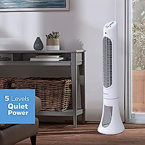 Honeywell QuietSet Tower Fan 5 Speed - White