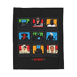 SKIBIDI TOILET™ On Air Blanket DaFuqBoom Official Merch, 50” x 60” Bedding Kids and Teens Cozy Bedroom Decor 50" × 60"