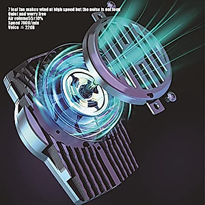 GOWENIC Dispositivo di Raffreddamento per Telefono A Semiconduttore, Radiatore per Giochi per Telefoni Cellulari con Luce a Led per Telefono 4,7-7,5 Pollici, per Streaming Live, Giochi, Video