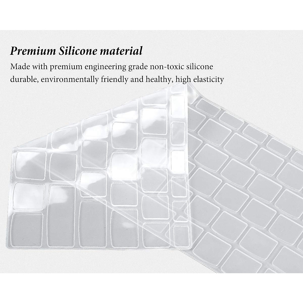 Keyboard Cover Skin for Lenovo Ideapad Flex 5i 14" 2 in 1 Laptop/Yoga 7i 5i 14/ Flex 5 5g 14" 2-in-1 Laptop/Flex 5 14IIL05 14 /Idepad S540 14/ ThinkBook 14 Gen 2 Gen 4/ThinkBook 14s Yoga- Clear