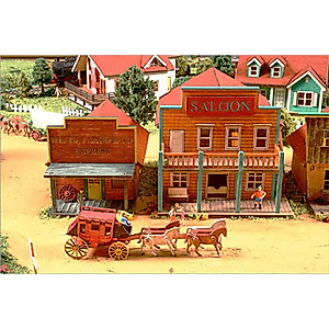 DESKTOP Wooden Model Kit Western Salong by Young Modeler