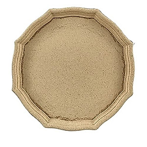 GEEKLLS Breakfast Tray Wood Tray Decorative Storage Tray Round Sundries Organizer Fruit Dessert Cake Snack Candy Platter Pallet Table Decor