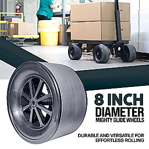 Mighty Max Cart Platform Hand Truck & Moving Dolly, Black - 250 lb Capacity (Flatbed Only) 100% USA Made