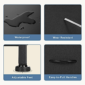 DUMOS Dresser for Bedroom, Storage Drawers, Fabric Storage Tower with 9 Drawers, Chest of Drawers with Fabric Bins, Sturdy Metal Frame, Wood Tabletop for Kids Room, Closet, Entryway, Nursery