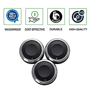 JDMCAR Compatible with Toyota Tacoma 2005-2015 A/C Air Conditioning Control Switch Knob Button, HVAC Control Knob Tacoma Heater Temperature HVAC Fan Control Knob - (A Set of 3 Knobs)