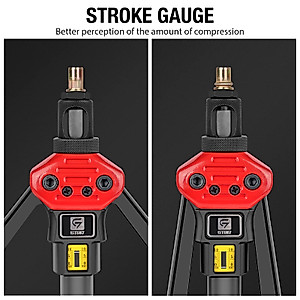 Rivet Nut Tool, GIANTISAN 16-Inch Rivnut Tool Kit with 12 Metric and SAE Mandrels, 176Pcs Rivet nut Assortment Kit, and Rugged Carrying Case