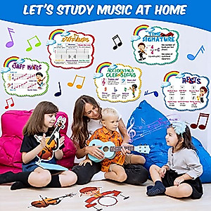 15 Pieces Music Classroom Posters Musical Elements Bulletin Board Posters Set Music Education Wall Decor Posters for High School Primary School Middle School Homeschool Class Teaching Supplies