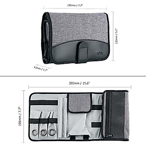 Travel Cable Organizer Pouch Electronic Carry Case Portable Power Bank, Charger, Cable, Pens Storage Bag for Cord, Charger, Phone, Earphone SD Cards