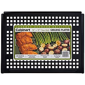 Cuisinart CNP-411 Simply Grilling Nonstick Grilling Platter , Black 12" x 16"
