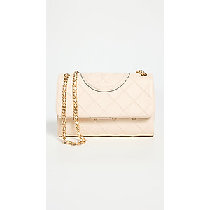 Tory Burch Women's Fleming Soft Convertible Shoulder Bag, New Cream, Off White, One Size