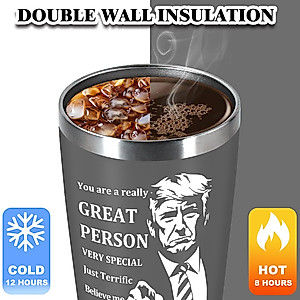 Birthday Gifts for Men Women, Thank You Appreciation Gifts, Sometimes You Forget You Are Awesome Gifts, Inspirational Birthday Gifts for Best Friends, Coworker, Boss, 20 Oz Tumbler, Grey