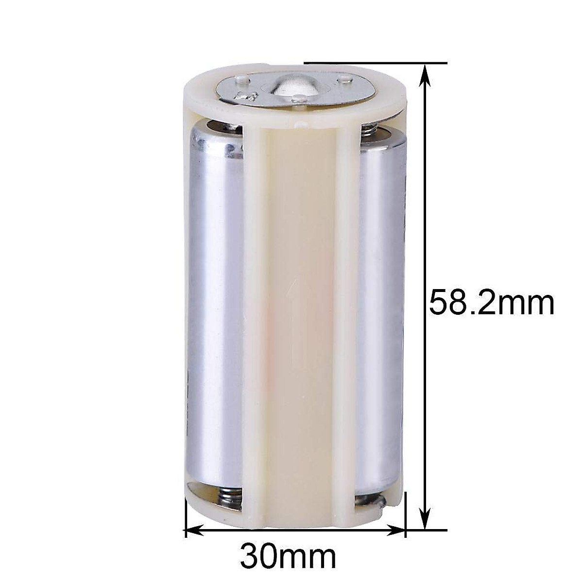 Zopsc 10 PCS 3 AA to 1 D Size 4.5V Battery Holder Case Box Battery Convertor Adapter Holder Pack