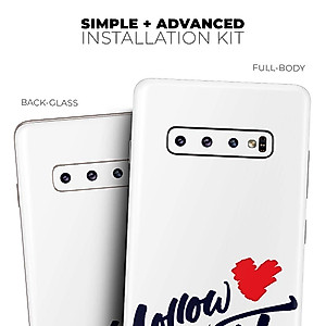 DesignSkinz Follow Your Heart V3 Protective Vinyl Decal Wrap Skin Cover Compatible with The Samsung Galaxy S20 (Screen Trim & Back Glass Skin)