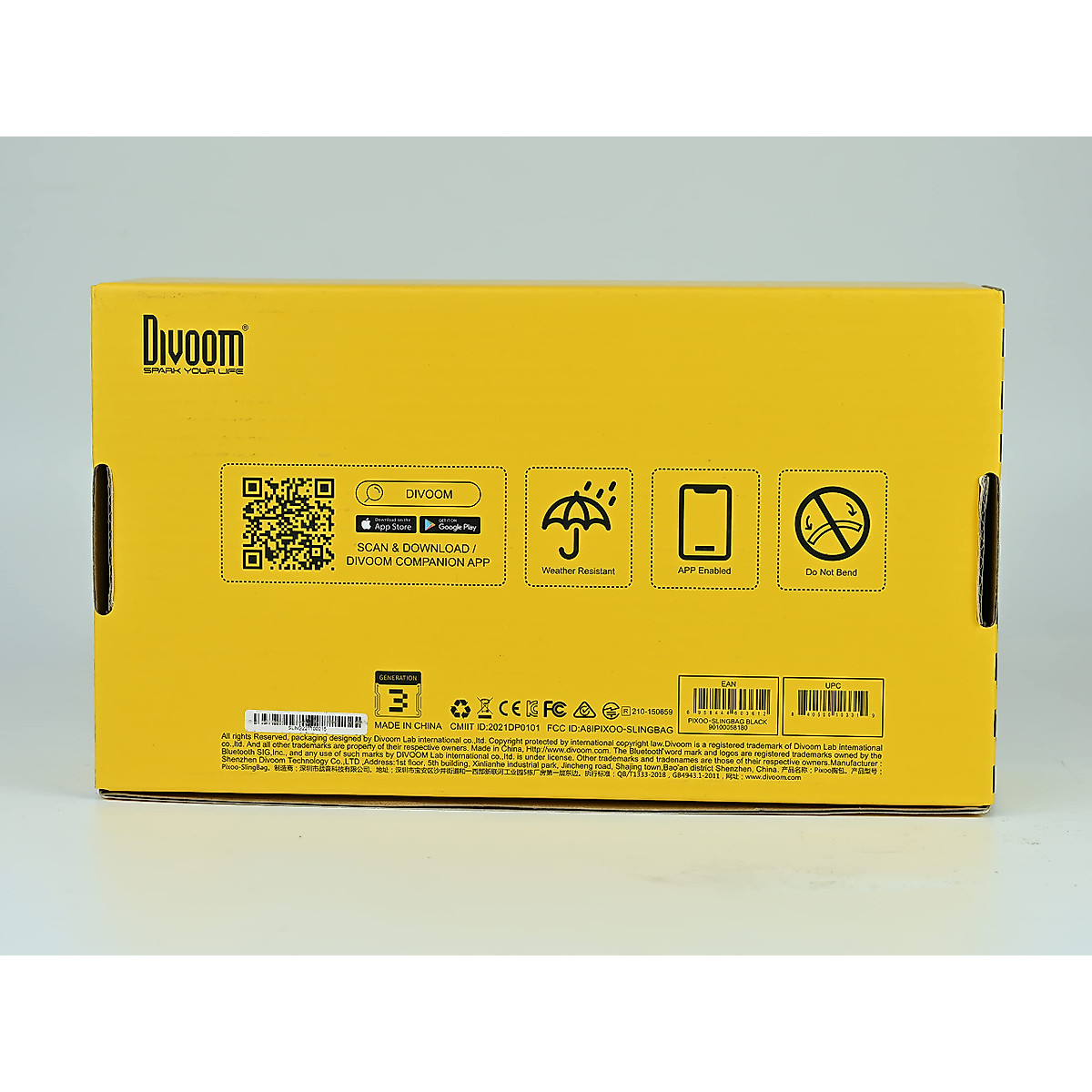 Divoom Sling Bag with LED Display, Crossbody Waterproof Shoulder Chest Backpack Cycling Travel Daypack for Men Women