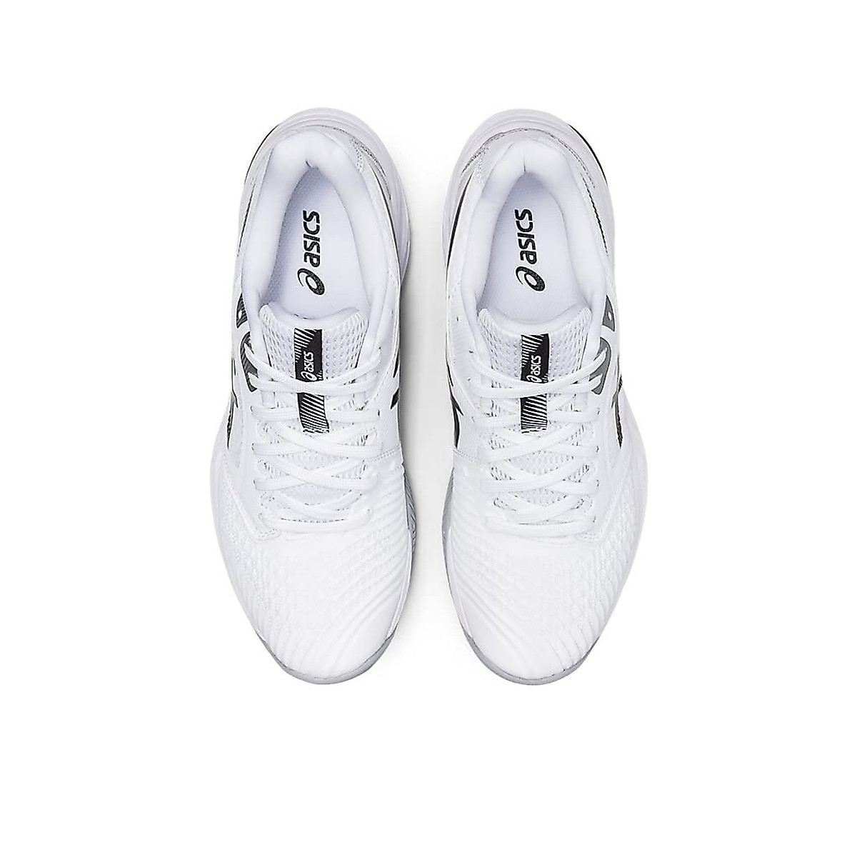 ASICS Women's Netburner Ballistic FlyteFoam 3 Volleyball Shoes, 8, White/Black