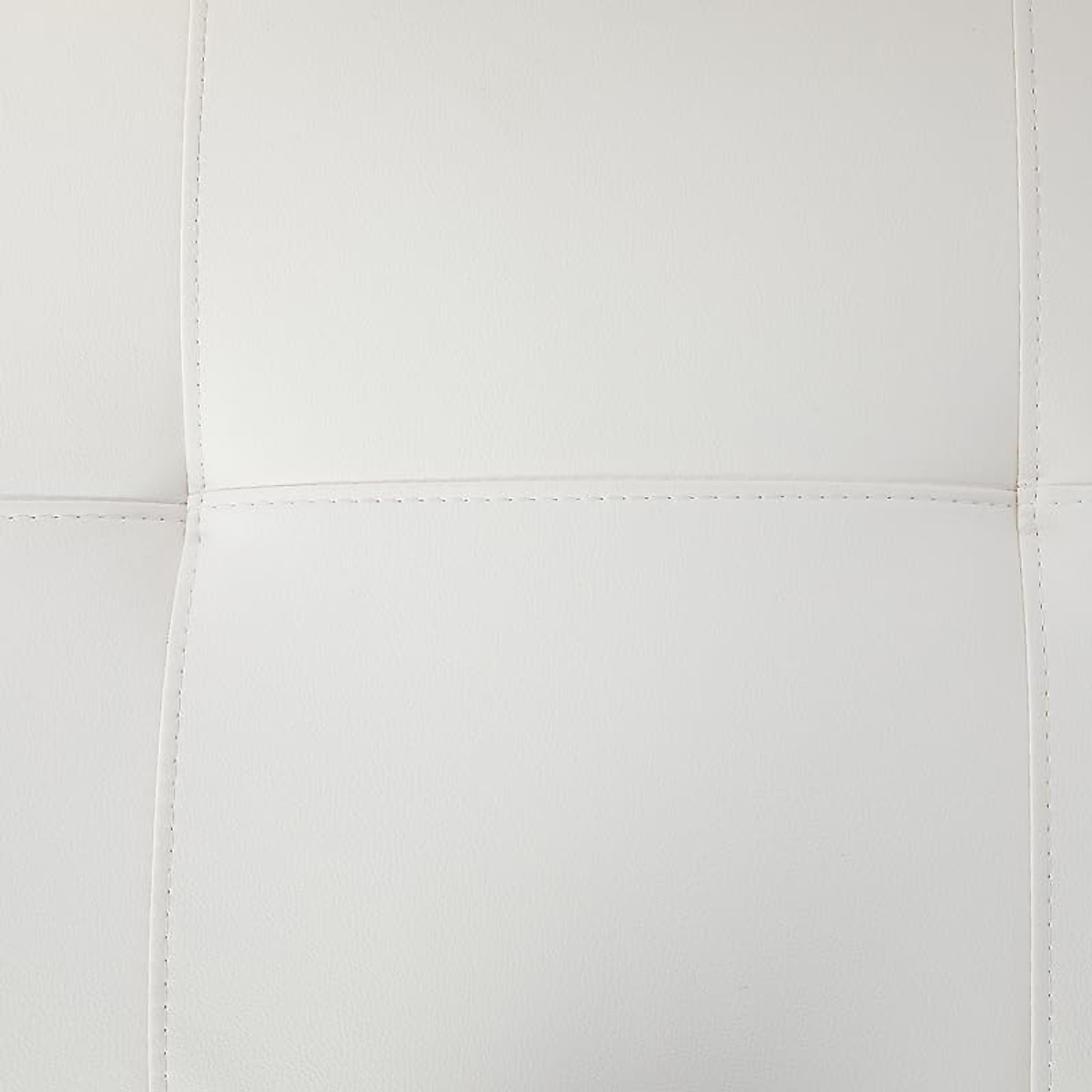 HOMVET L-Shaped Corner 5 Seaters Chaise & Storage Ottoman,Modern Faux Leather Sectional & Sofa Couch with 2 Pillows for Home Office Apartment Living Room Furniture Sets, PU Right, White and Black