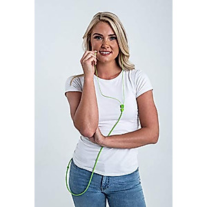 Wraps Wearable Braided Wristband Headphone Earbuds, Classic Green (WRAPSCGRN-V5)