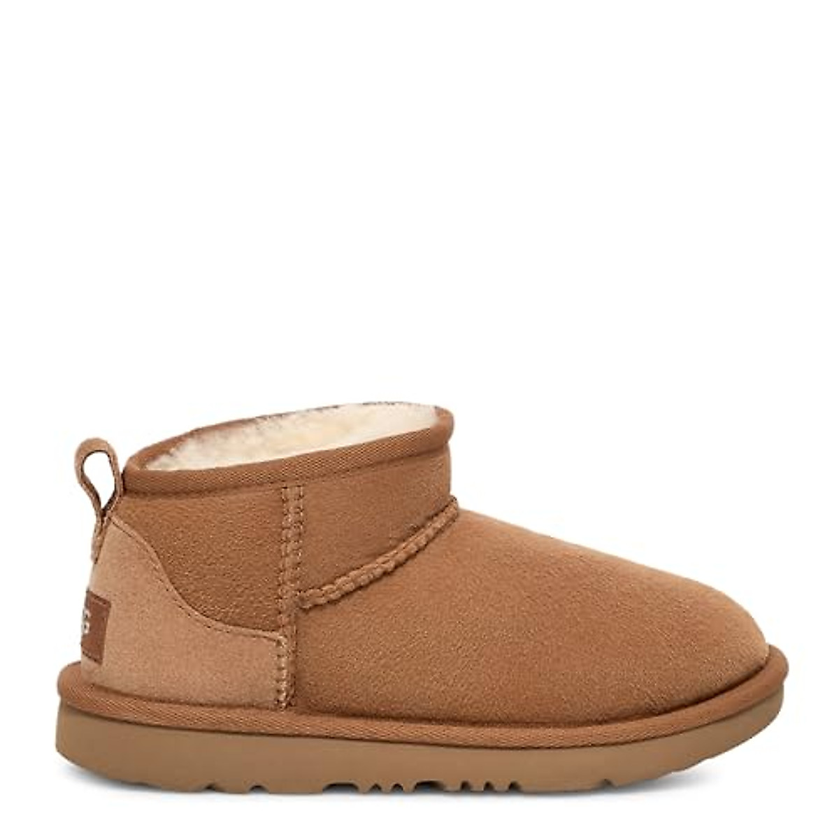 UGG Unisex-Child Classic Ultra Mini Boot, Chestnut, 4