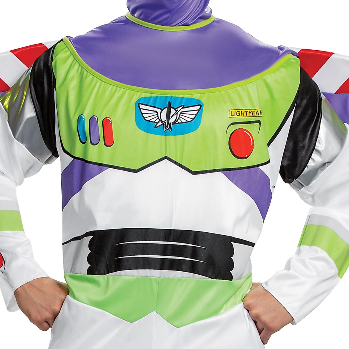 Disguise Mens Toy Story Buzz Lightyear Deluxe Adult Sized Costumes, As Shown, Mens X-Large 42-46 US