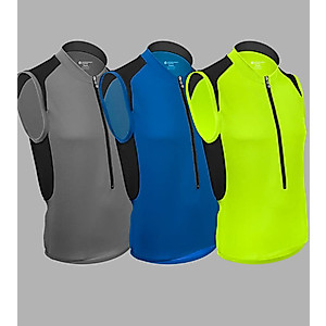 AERO|TECH|DESIGNS | Men's PRO Sleeveless Cycling Jersey | Large | Charcoal