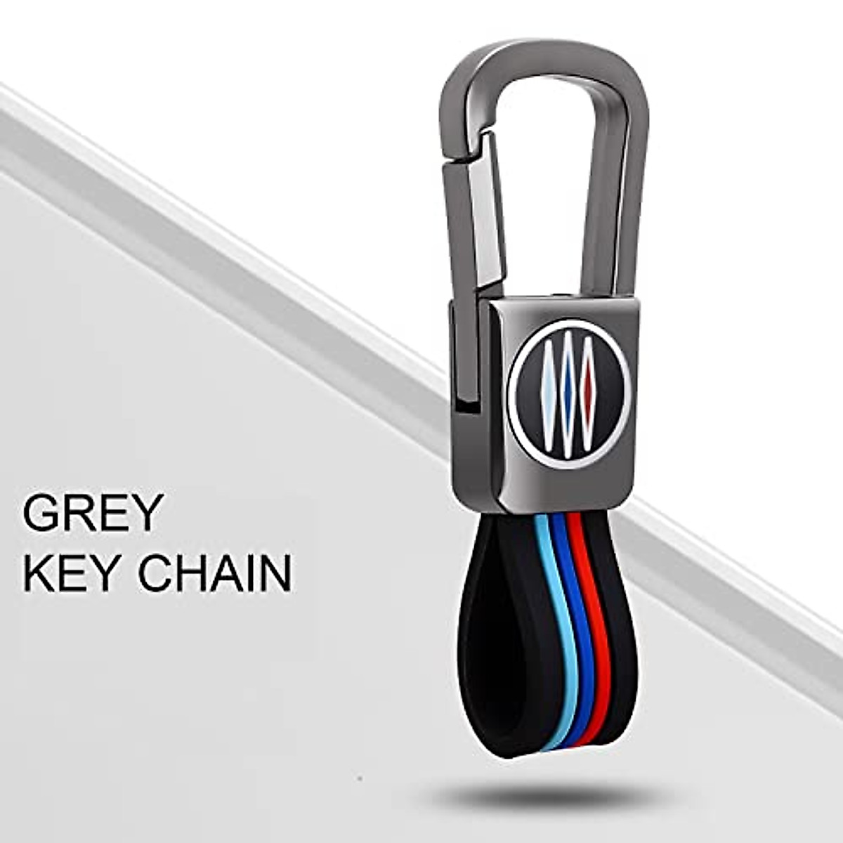 OLLEN Key Fob Cover Case, Fit for BMW 5 6 7 Series X1 X2 X3 X5 X6 GT Series, Metal Full Protection Key Fob Shell Case, Blade Shape, Gunmetal (1 Pcs)