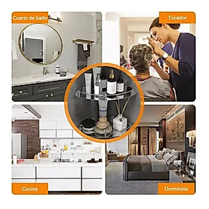 Nachukan 4 Pcs Stainless Steel Corner Shower Shelves, Triangular Wall Mounted Bathroom Racks - Strong Load Bearing Space Saving Shower Rack