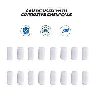 VILLCASE Magnetic Stir Bar Set, Stir Plate PTFE Stirrer Mixer Stir Bar, Stir Rod Magnetic, Laboratory Bar, Stir Plate Magnet Stick (25 Pieces,7mm/ 0.2 Inch)