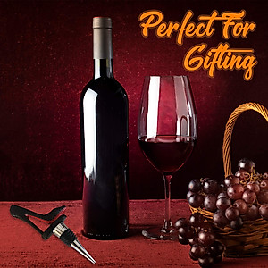 Trovety High Heel Wine Stopper Custom - Cute Black Shoe Elegant High Heels Cork for Women, Bachelorette Party Decor - Decorative Stainless Steel Beverage Topper - Reusable Champagne Bottle Plugs