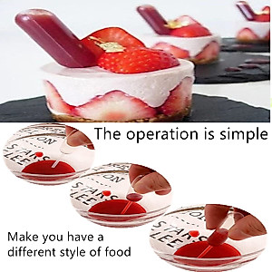 Plastic Pipettes Squeeze Dropper Disposable 4ml, 100PCS Dropper Strawberry Pipettes for Chocolate, Cupcakes, Strawberries,Ice Cream, Mini Cakes