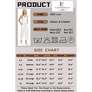 LNX Womens High Waisted Capri Pants 100% Linen Wide Leg Drawstring Flowy Comfy Crop Pants Black